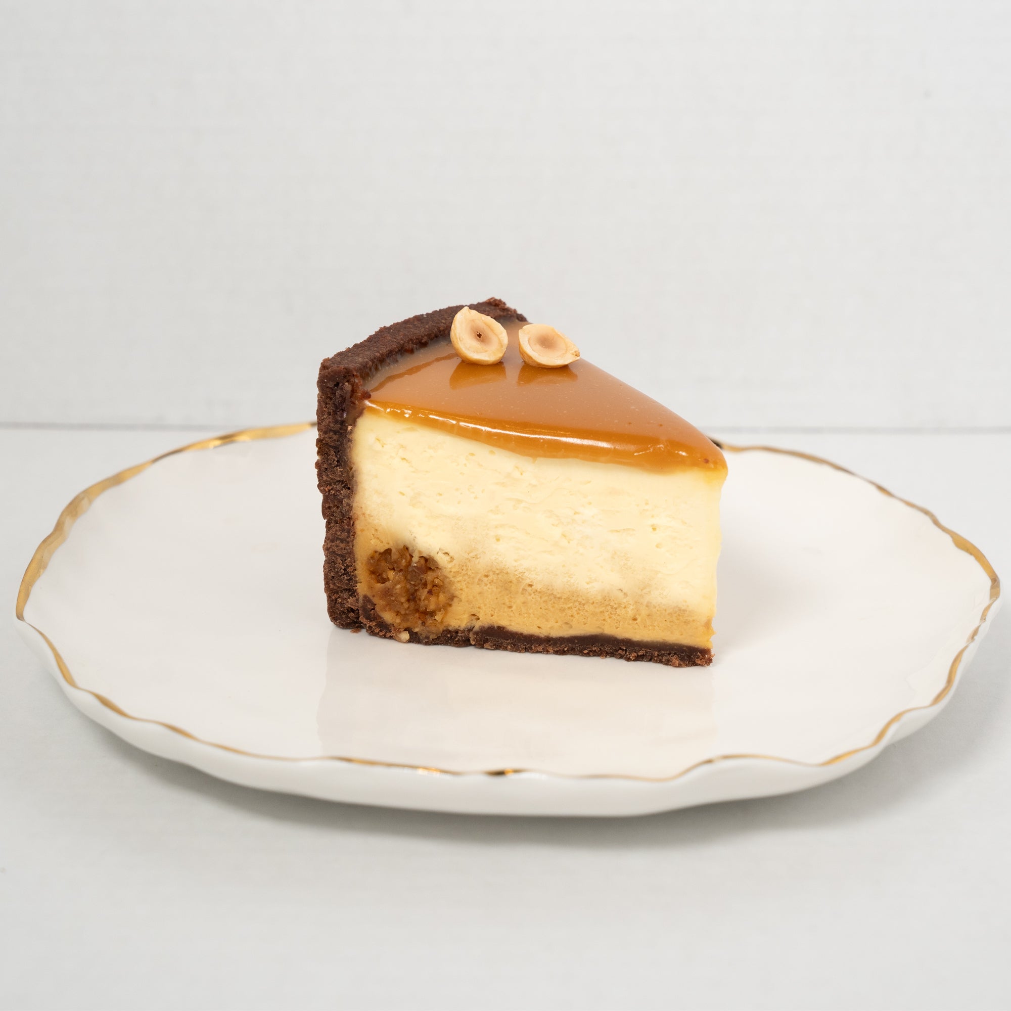 Salted Caramel Hazelnut Cheesecake | Odeo Cafe